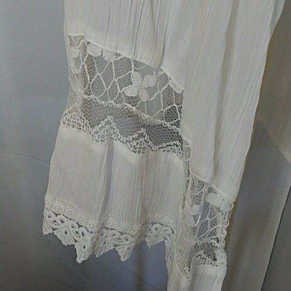 AB Studio | Other | Ab Studio Lacey White Gauze Vest | Poshmark
